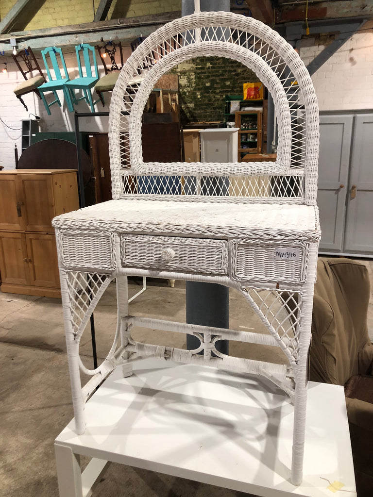 White Rattan Dressing Table – The Home Remedy Stroud