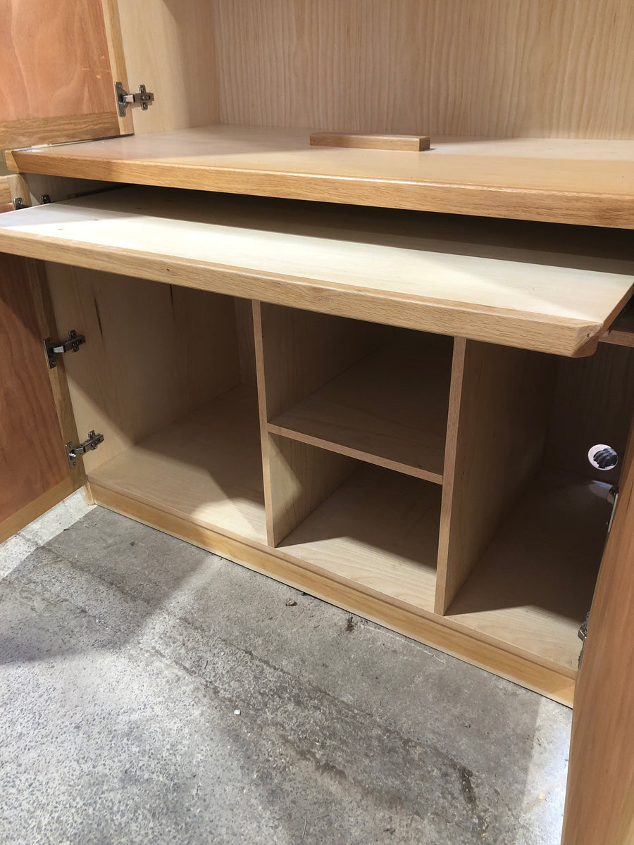 Handmade Wood Veneer Computer Cabinet Dresser – The Home Remedy Stroud